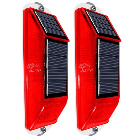 Solar Strobe Warning Magnetic Light Solar Strobe Red Light Solar For Nature