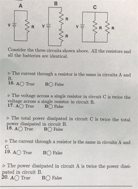 Solved Consider The Three Circuits Shown Above All The Chegg Com