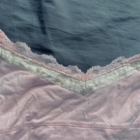 Aeropostale Women S Pink And White Vest Depop