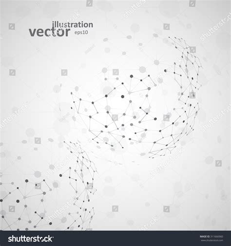 Molecular Structure Network Connection Abstract Vector Stock Vector Royalty Free 311666960