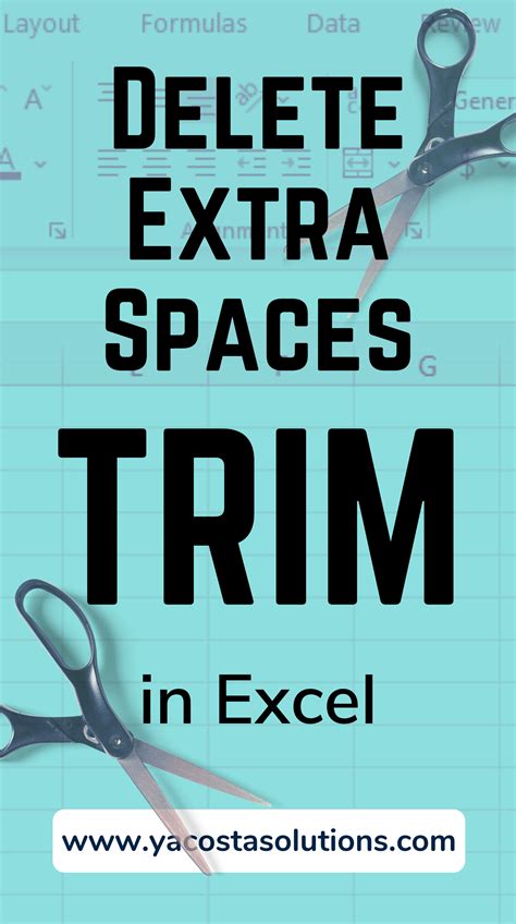 Remove Spaces In Excel How To Use The Trim Function Video Tutorial