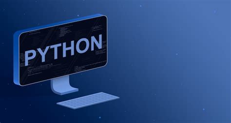 Premium Photo Python On A Computer Screen With Elements Of Program Code D