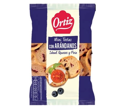 Mini Tostas Con Arandanos Ortiz 90 Gr