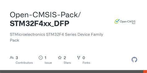 Github Open Cmsis Pack Stm F Xx Dfp Stmicroelectronics Stm F