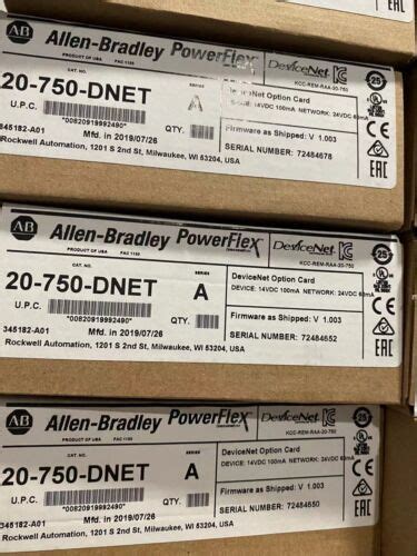 New Factory Sealed Allen Bradley 20 750 Dnet Powerflex 750 Devicenet Adapter Spw Industrial