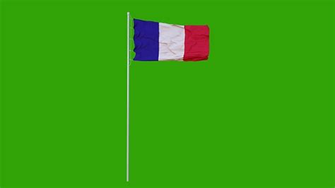 프랑스 국기가 흔들리고 바람에 펄럭입니다 녹색 화면 3d 일러스트레이션 0명에 대한 스톡 사진 및 기타 이미지 0명 3차원 형태 국가 지리적 지역 Istock