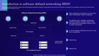 Introduction To Software Defined Networking Sdn Software Defined Networking It Ppt Powerpoint