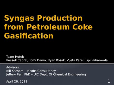 PPTX Syngas Production From Petroleum Coke Gasification DOKUMEN TIPS