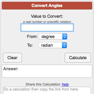 Angle Conversion Calculator