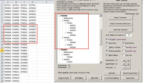 Vba Populate Treeview Control With Hierarchical Data From Excel Sheet Stack Overflow