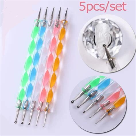 5 Pc Emboss Tool Acrylic Handle Brain Box Games