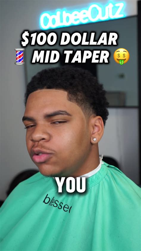 100 Mid Taper Haircut Experience With Dallas Barbers Tiktok