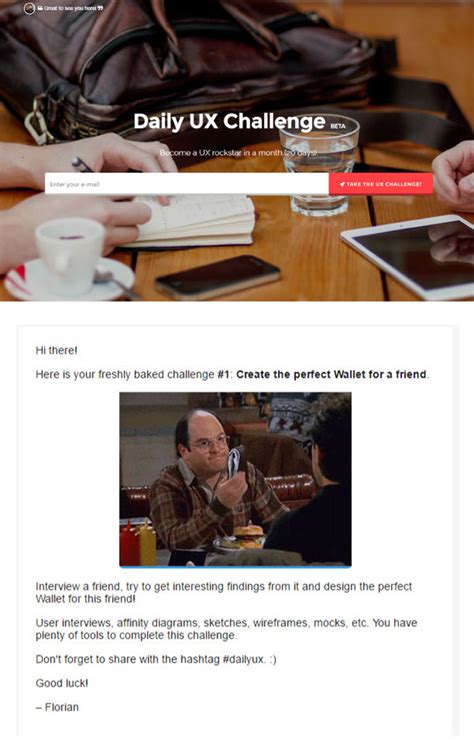 Daily UX Challenge Behance