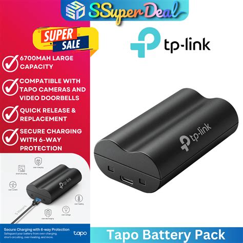 Tp Link Tapo A Battery Pack Large Capacity Long Lasting Life Shopee Malaysia