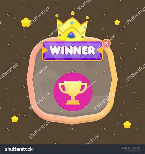 Pop Window Reward Winner Crown Cup Stock Vector Royalty Free