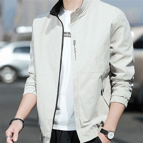 위즈아이 남성 여름 봄 가을 스탠드카라 자수 자켓 간절기 바람막이 점퍼 Wi145j Ml481576 티몬