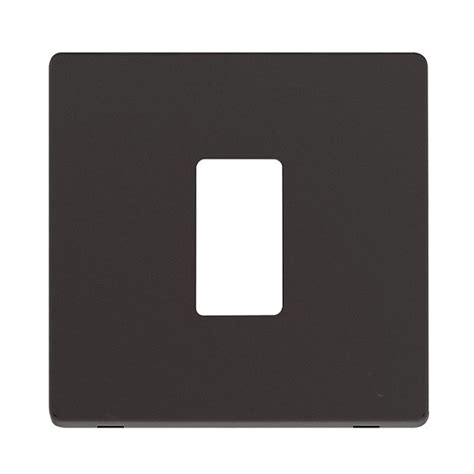 Click Definity Matt Black Gang GridPro Frontplate UKES