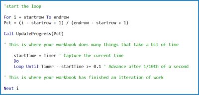 Excel VBA Progress Bar Xelplus Leila Gharani