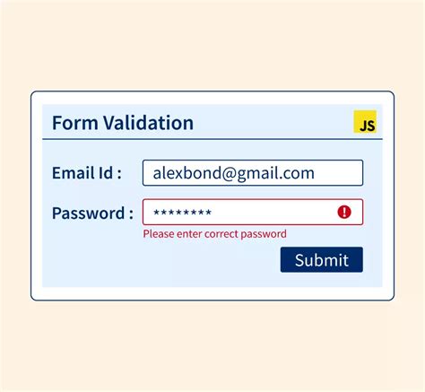 Html Form With Javascript Validation Example Examples Of Javascript