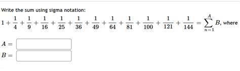 Solved Write The Sum Using Sigma