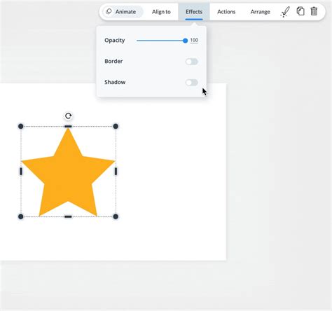 Adding Drop Shadow Effect To Objects Visme Help Center