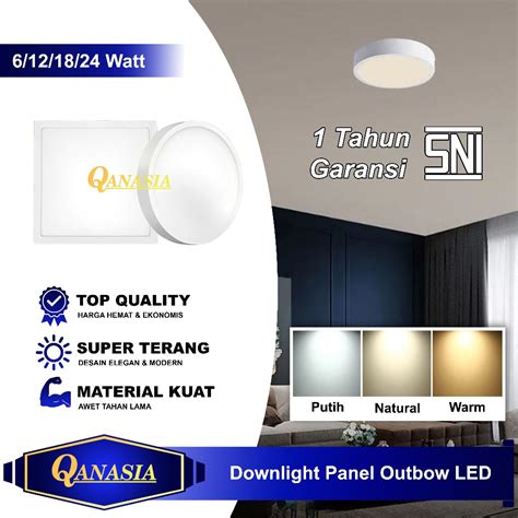 Jual Lampu Downlight Plafon W W W W Lampu LED Outbow Garansi Watt Watt Watt