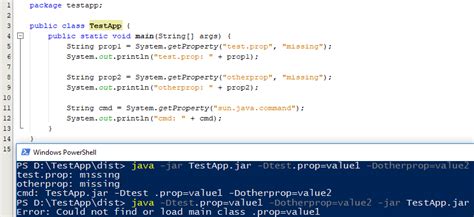 Passing Custom Java Properties With Period In Name When Using