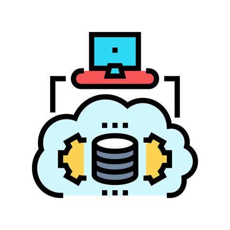Serverless Architecture Software Color Icon Vector Illustration