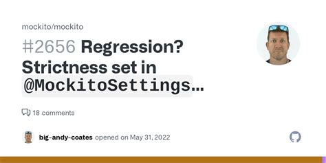 regression strictness set in ` mockitosettings` ignored after upgrade