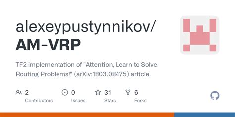 GitHub Alexeypustynnikov AM VRP TF Implementation Of Attention Learn To Solve Routing