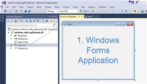 Forms c visual Отладка формы Windows Forms Visual Studio Windows