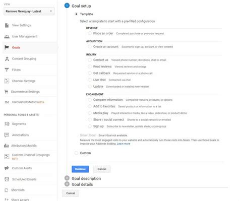 How To Setup Goals In Google Analytics Destination Goal Tracking