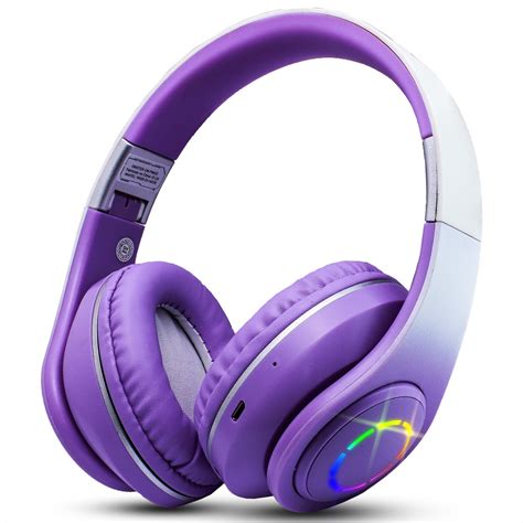 Fone De Ouvido Bluetooth Rádio Integrada Controle Chamadas Led Rgb Cartão SD Recarregavel MP