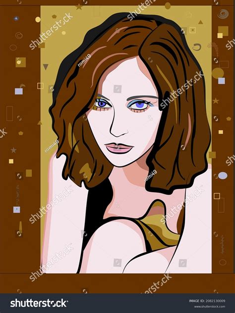 Abstract Brown Background Woman Sitting Stock Vector Royalty Free 2082130009 Shutterstock