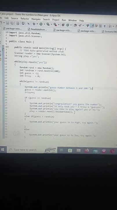 Jitesh Pandit Salunke On Linkedin Assignment Of Internpe Guess The Number Game In Java