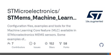 GitHub STMicroelectronics STMems Machine Learning Core Configuration Files Examples And