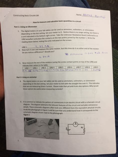 solved constructing basic circuits lab how to measure and