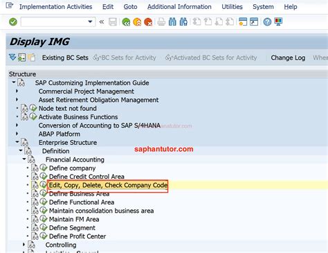 Step By Step Creating Company Codes In Sap