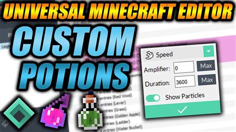 Universal Minecraft Editor NEW Custom Potions Quick Mod Explained