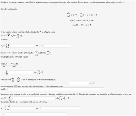 Solved Point In This Problem We Explore Using Fourier Chegg