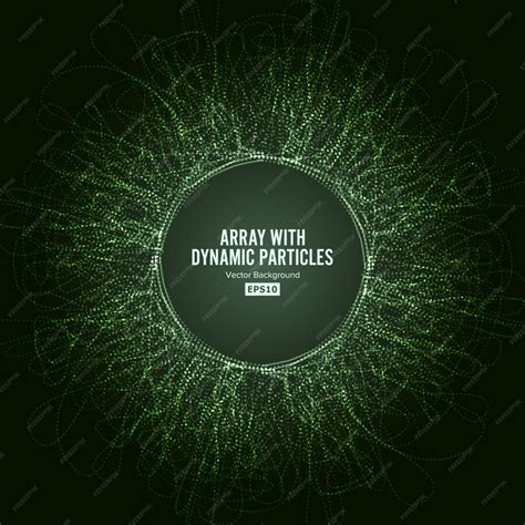 Premium Vector Array With Dinamic Particles