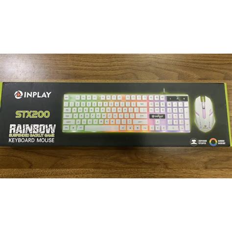 Inplay Stx200 Rainbow Suspend Backlit Keyboard And Mouse Combo Lazada Ph