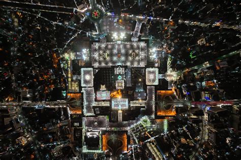 عکس با کیفیت تصاویر هوایی از حرم امام رضا علیه السلام آستان نیوز