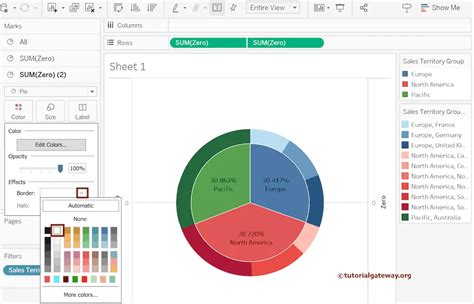 Tableau Sunburst Chart