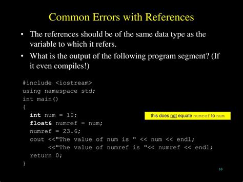 Ppt C Reference Parameters Powerpoint Presentation Free Download