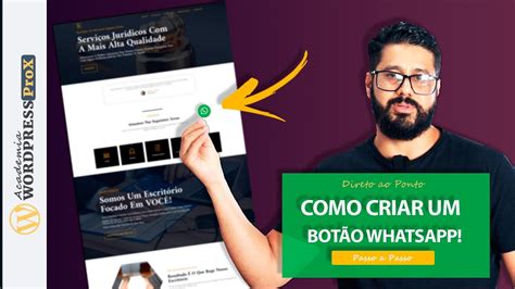 🚀 Como Criar Um Botão Whatsapp FÁcil Com Elementor GrÁtis Passo A Passo Youtube