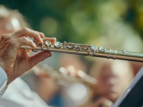 Piccolo Player In Outdoor Symphony Concert Premium Ai Generated Image