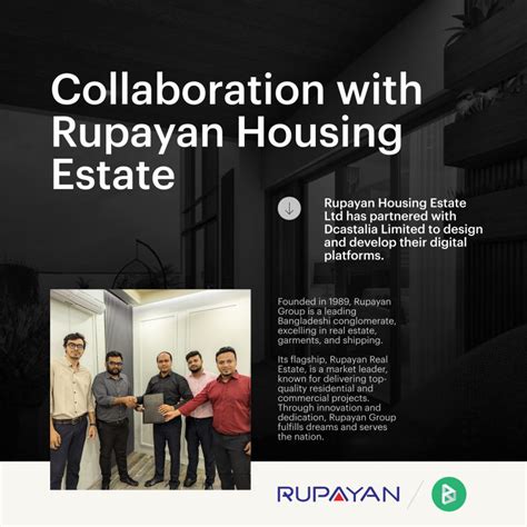 Dcastalia Limited On Linkedin Dcastalia Partners Up With Rupayan