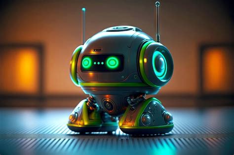 Premium Photo Android Robot Vacuums Android With Bright Flashing Lights On Background Of Space