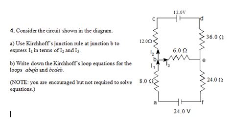 Solved Consider The Circuit Shown In The Diagram A Use Chegg
